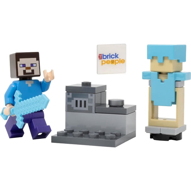 LEGO Minecraft: Steve Minifigure with Furnace and Diamond Armor ...