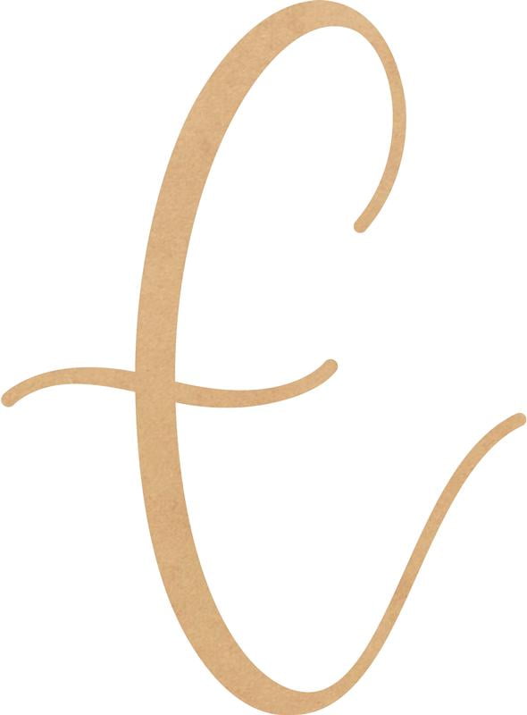Wood MDF Letter E, Craft Alphabet 10'' Small Home Décor, Buttey Honey ...