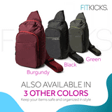 FITKICKS Hideaway Packable Sling Lightweight Crossbody Bag, Blue (Unisex) - Walmart.com