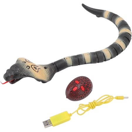 Snake Toy, Kids Remote Control Snake Toy Movable Swing Tail ...