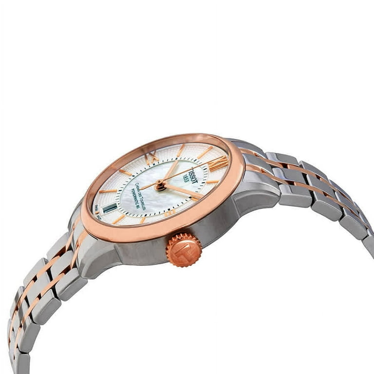 Tissot Women's Powermatic 80 Auto Watch, 32mm, Silver-Rose Tissot Women's Powermatic 80 Auto Watch, 32mm, Silver-Rose