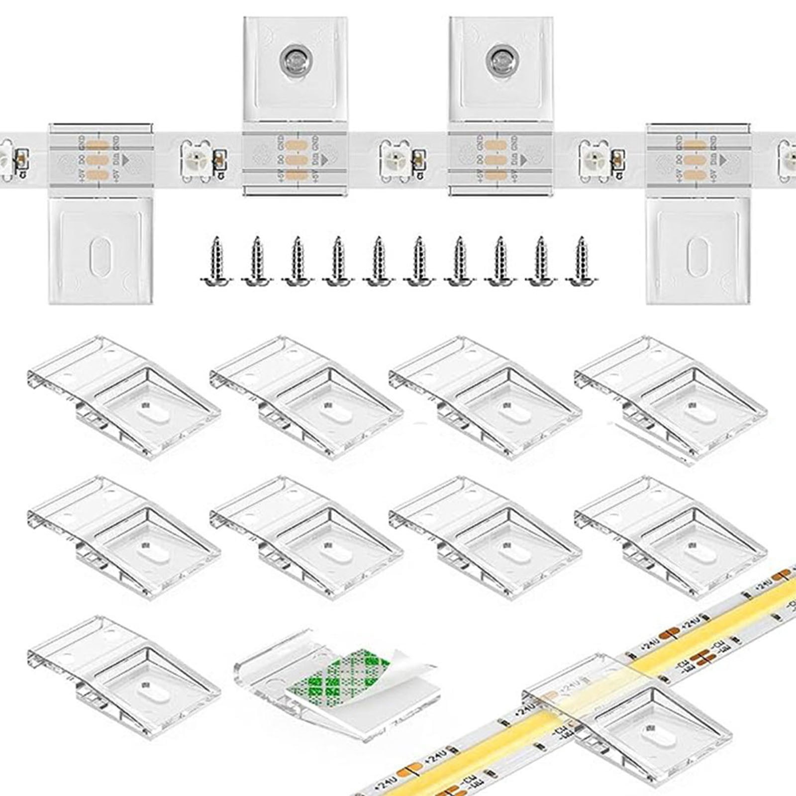Click here for Myg 20pcs Double Installation Led Strip Light Moun... prices