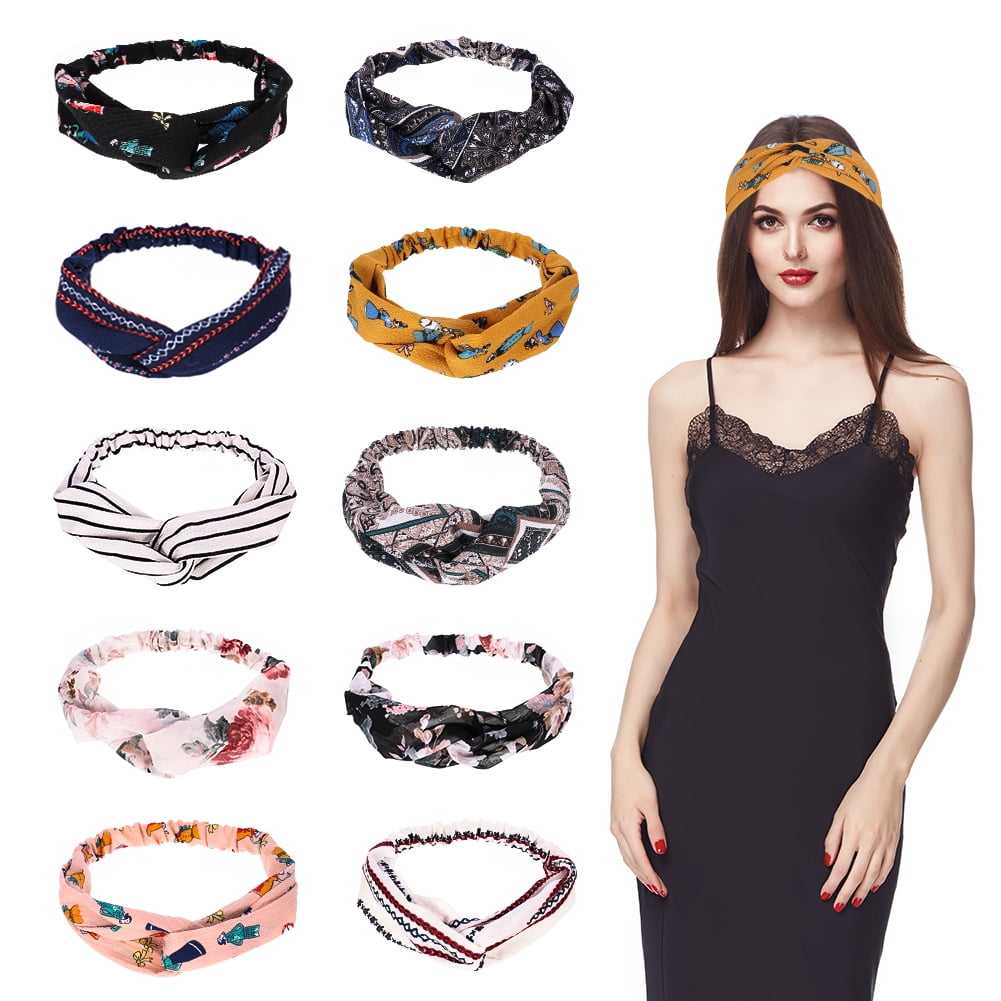 Shiyao 10 Pieces Women Head Band Girls Headwraps Hair Bands Boho