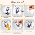 1 Set 12 Sheets 12 Style PVC Stickers for Window Decoration Animals ...