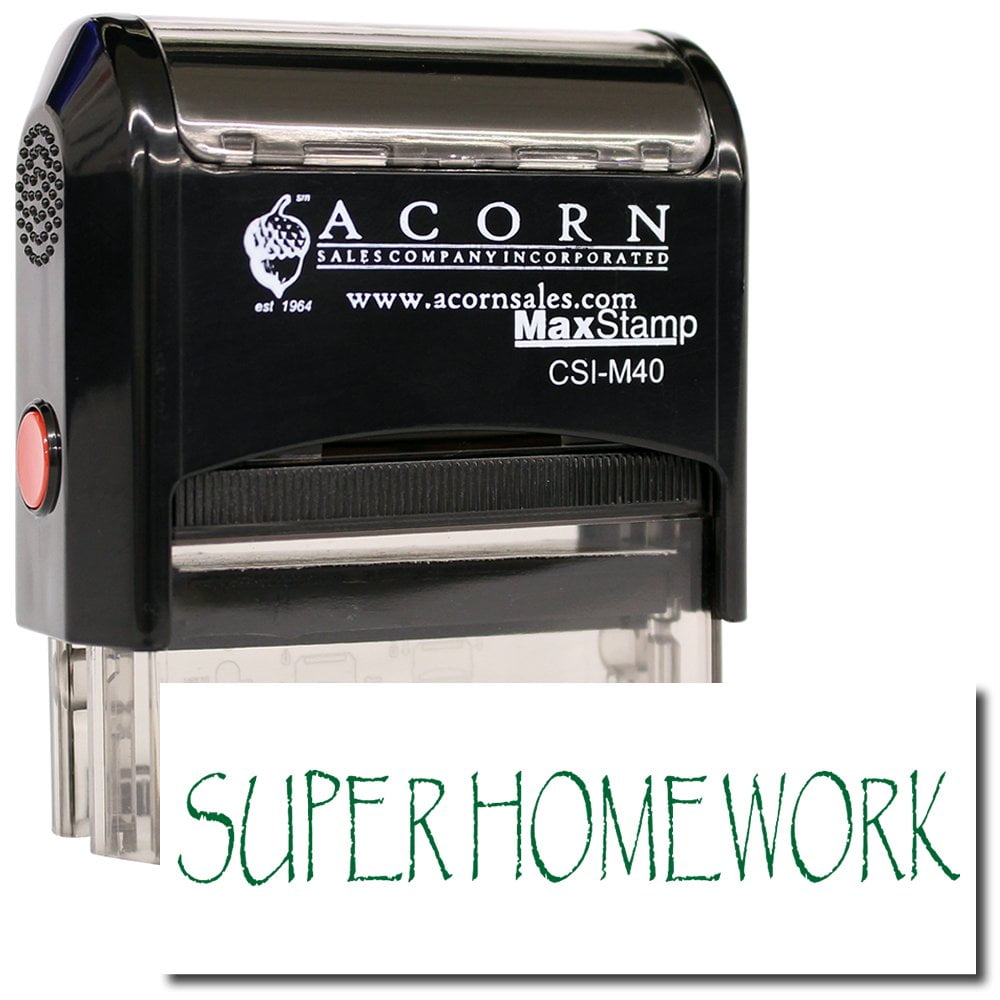 Large Self-Inking Super Homework Stamp - Walmart.com