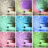 Water Ripple Dynamic Crystal Projection Lamp, 12 Colors Rotating Wave ...