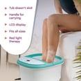 Belmint Foot Spa Bath Massager With Heat 6 X Pressure Node Rollers