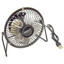 TREVA 5 Inch Oscillating Rechargeable Fan, USB Charging Port, 3 Speed ...