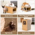 Cardboard Cat Scratcher House 17-inch Corrugated For Indoor Cats Kitten ...