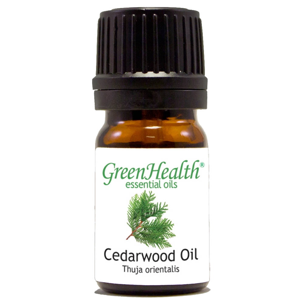 Cedarwood Essential Oil - 1/6 fl oz (5 ml) Glass Bottle w/ Euro Dropper ...