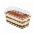 Sweet Vision 5 oz Rectangle Clear Plastic Cake / Dessert Container ...