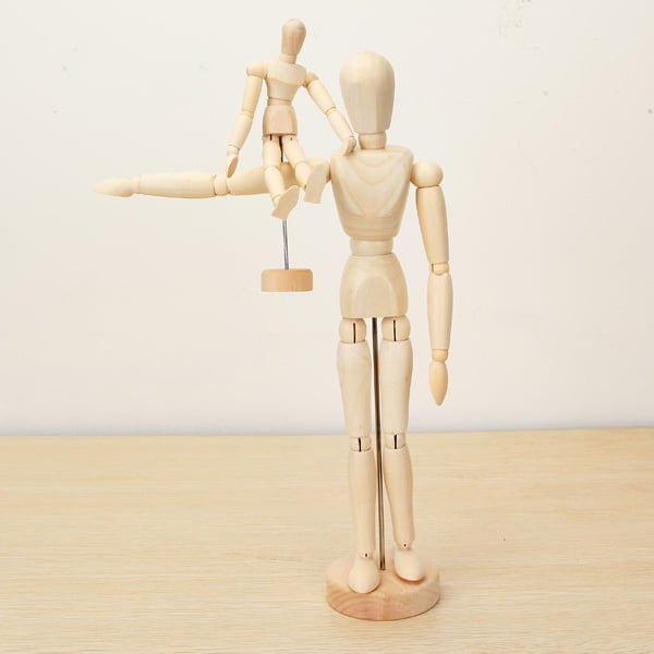Wood Dolls Wooden Jointed Doll Man Artist Figures Model Painting Sketch ...
