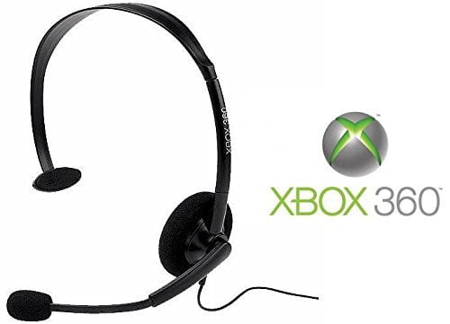 Microsoft Wired Headset With Boom Mic For Xbox 360, Black (Accessories ...