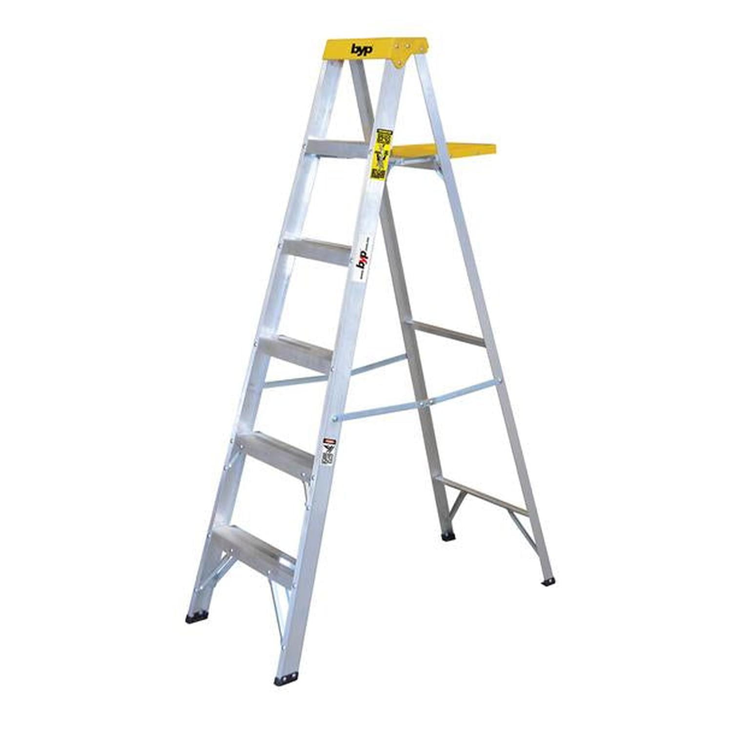 Escalera Tijera Aluminio 2.13M 6 Escalones BYP Profesional | Walmart en ...