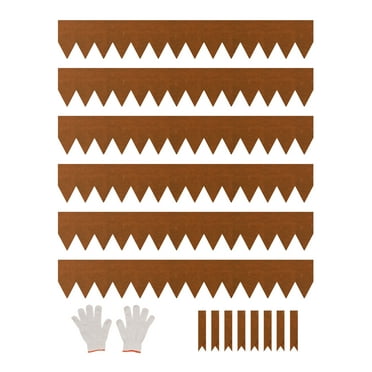 Eco Border 3" x 48" Grey Rubber No Dig Landscape Garden Border Edging (Pack 6) - Walmart.com