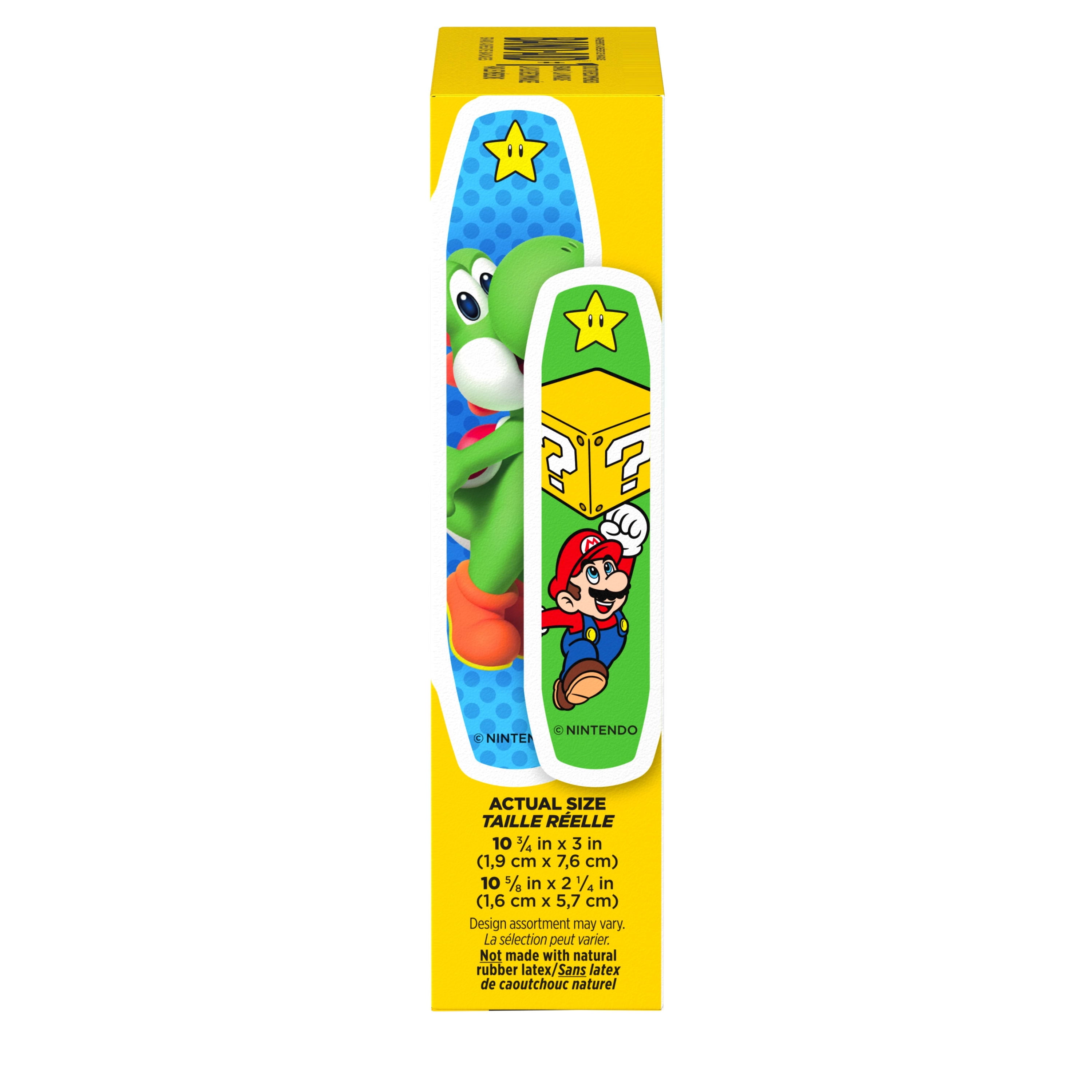 Band-Aid Brand Bandages for Kids with Nintendo Super Mario, 20 ct ...