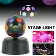 HOTBEST Seated Rotating Stage Light Ball Disco Ball Party Light Energy ...