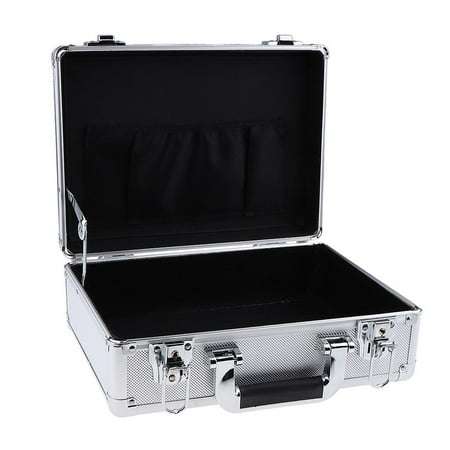 Small Aluminum Hard Case, Empty Lockable Train Case, 13x10x5 Inches ...