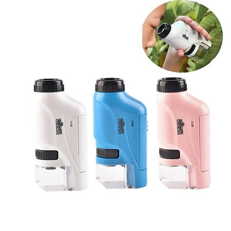 NETSENG Mini Pocket Microscope Kit 60-120x Lab Handheld MicroscopeMini ...