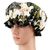 YDHT Reusable Shower Cap, Reusuable 4 Pack Waterproof Double Layer Bath ...