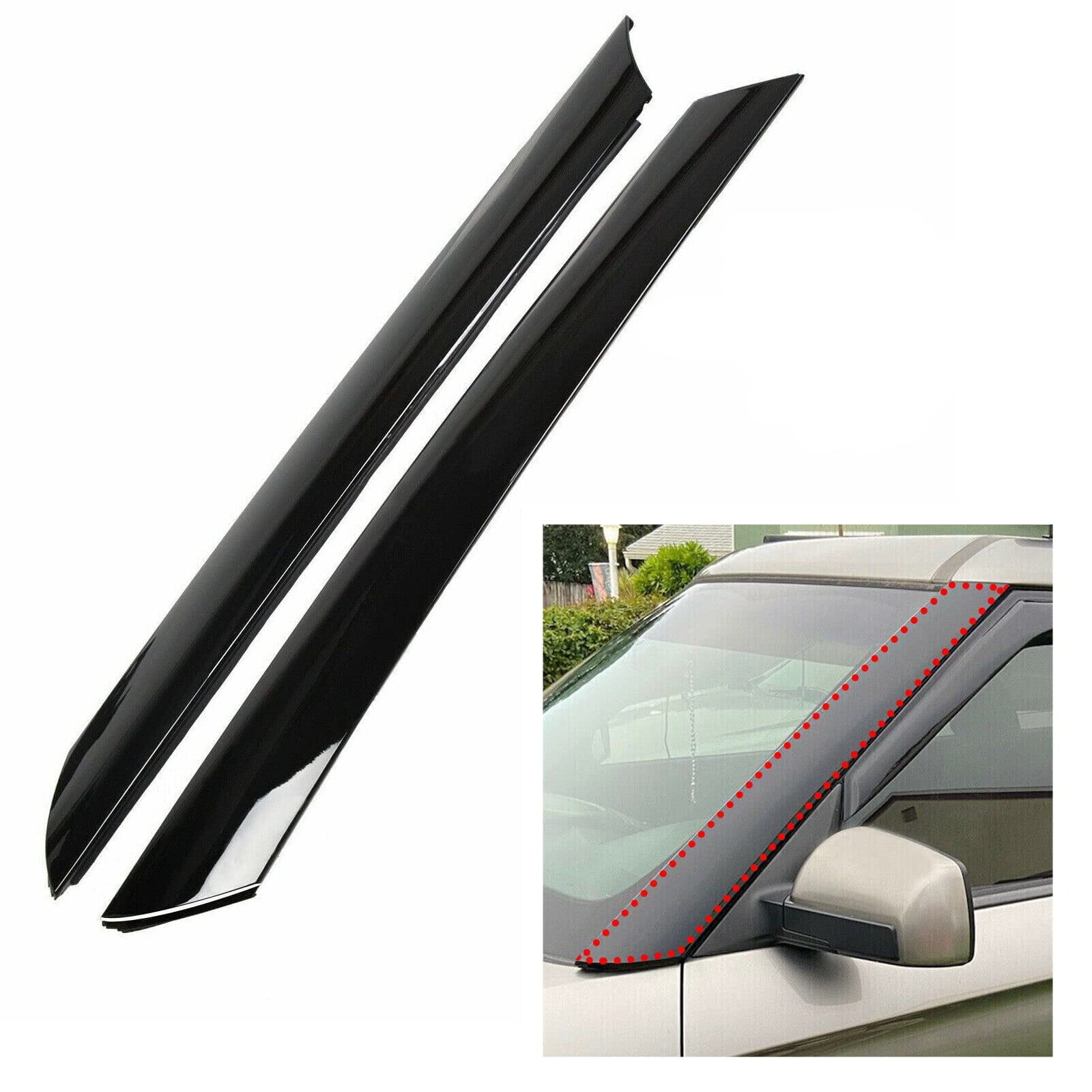 Click here for Lxpvsa 7blacksmiths Molding Windshield Pillar Trim... prices