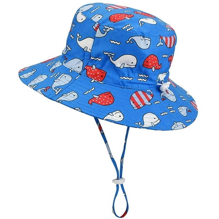 Baby Sun Hat Adjustable - Outdoor Toddler Swim Beach Pool Hat Kids UPF ...