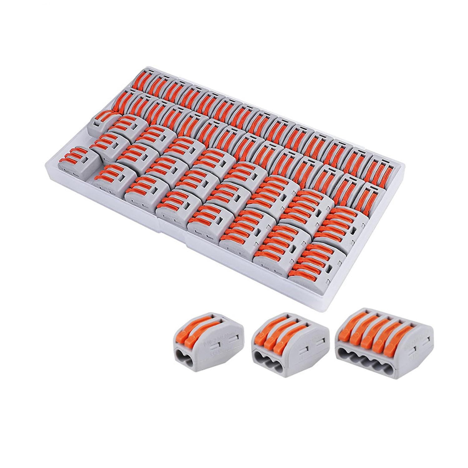 Paquete de 50 terminales de conexión rápida con palanca, abrazaderas ...