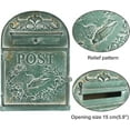 Bigfortune Green Rustic Mailbox Wall Mount Mailboxes Letter box for ...