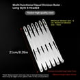 Telescoping Stainless Steel Measuring Ruler Dividing Tool For Leather ...