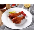 12 Pieces 8 Inch Round Porcelain Salad Plates Dessert Plate Set White ...