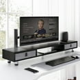 Fenge Monitor Stand, Dual Monitor Stand with 2 Drawers - Walmart.com