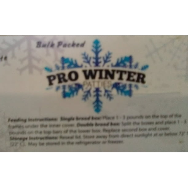 Pro Winter Patties for Bees 10 LB Bulk (10 pound box) - Walmart.com