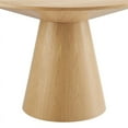 Modway Provision 47" Round Oak Dining Table, Modern Style, MDF Wood ...