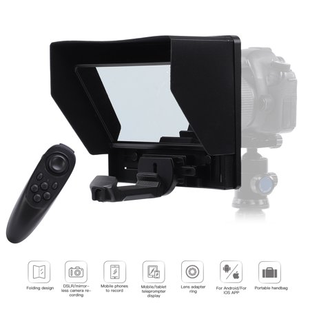 Spptty Portable Glass Teleprompter TP10 For Video Live Camera Phone ...