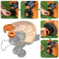 Worx WA0004 12Pcs String Trimmer Spools Line + Cap, Replacement for ...
