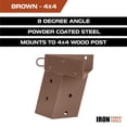 Iron Forge Tools Deer Stand Brackets, 4x4 Inch Brown Powder Coated ...