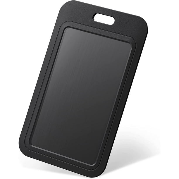 Pack Black Plastic Sliding Badge Holder with Clear Window for Office ID ...