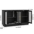 Homfa Modern Sideboard Buffet, Black, Living Room Storage & Entryway ...
