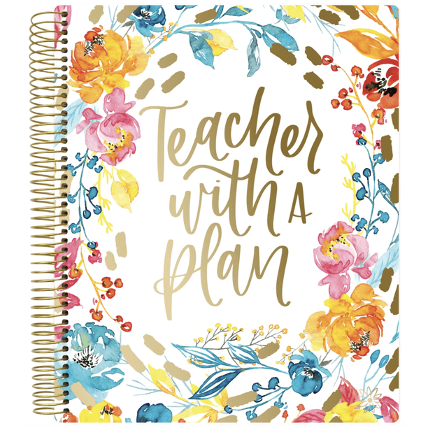 bloom daily planners Undated Teacher Planner & Calendar, Teacher with A ...
