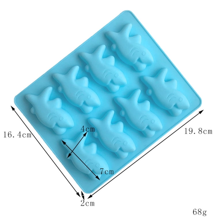 Shark Molds Silicone 3D Whiskey Ice Mold | Easy Release Silicone Cute ...