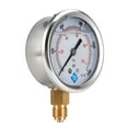 Stainless Steel Vacuum Pressure Gauge Glycerine Filled 1/4'' BSP Bottom ...