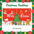 BEST- Winter Red Merry Christmas Tree Backdrop Banner Photo Background ...