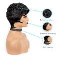 Topboutique, Human Hair Short Wigs, Short Curly Hair, Black Wig ...