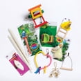 Prevue Pet Products Square Roof White Bird Cage Starter Kit 91320 ...