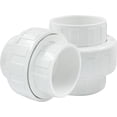 1-1/2 inch union coupling fittings (socket to socket), white sliding ...
