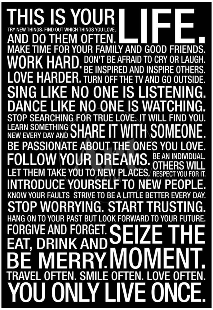 This Is Your Life Poster 13x19 Sold by Art.Com - Walmart.com