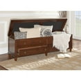 Bowery Hill Padded Top Storage Bench in Rustic Umber - Walmart.com