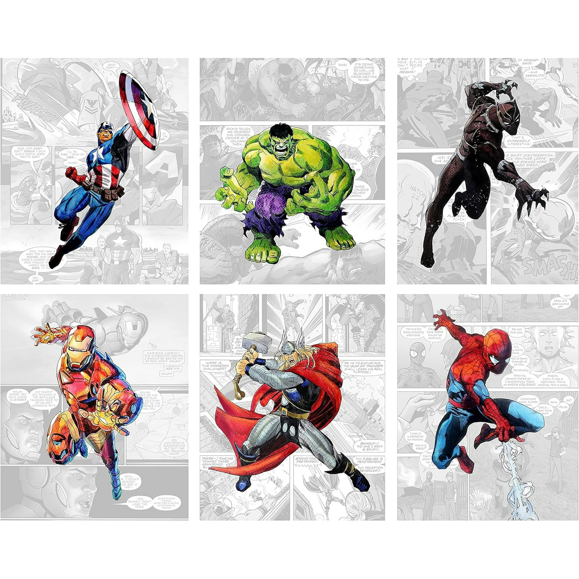 Click here for Qth Superhero Wall Decor Unframed Set Of 6 Prints... prices