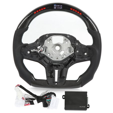 Light Steering Wheel, LED Steering Wheel D Type Racing M- Stitching ...
