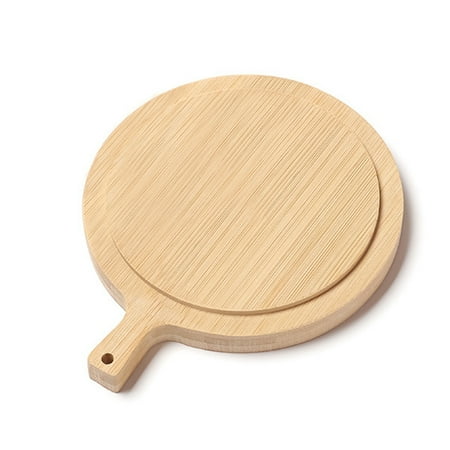 Outdoor Bamboo Small Vegetable Board Mini Round Beechwood Plate Wood ...